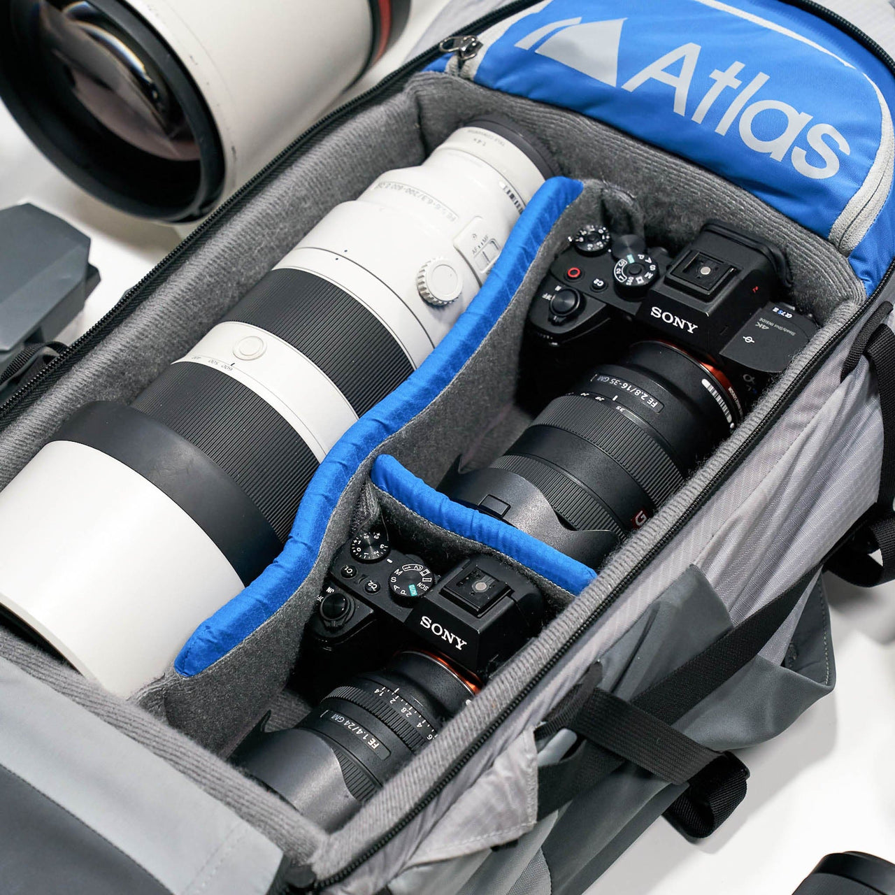 Athlete Camera Backpack – Fits Under Seat & 200-600mm Lenses – AtlasPacks